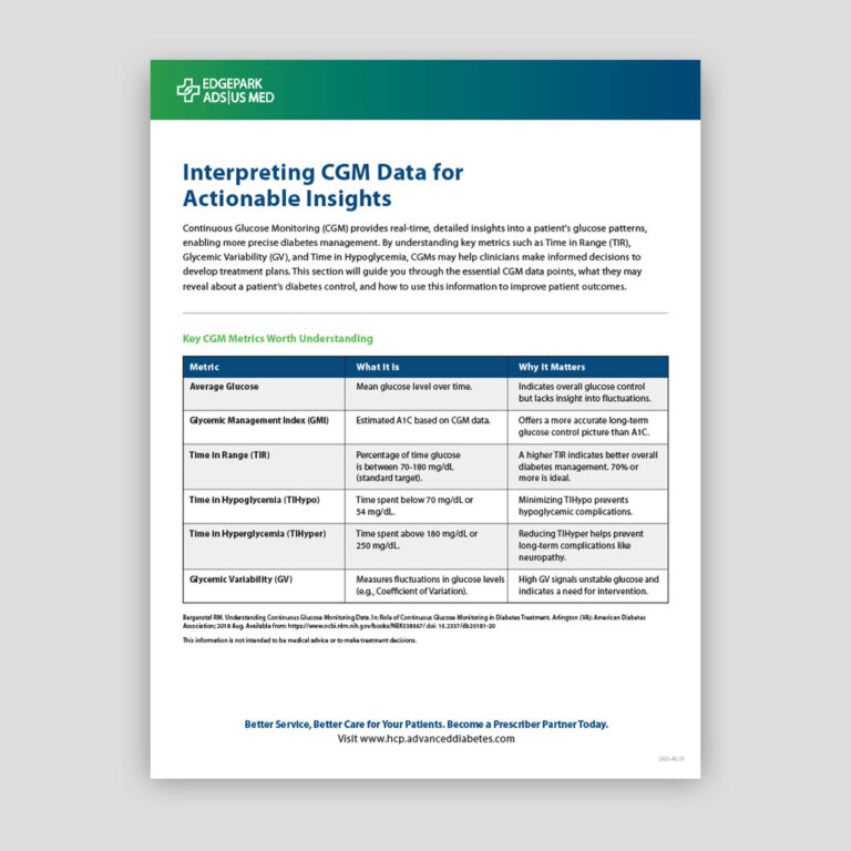 Interpreting CGM Data for Actionable Insights | ADS Healthcare Provider Hub